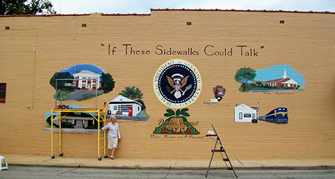 Just in time for Peanut Festival: mural depicts historic sites in ...