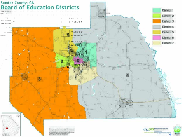 Sumter County Board of Education new district maps and election ...