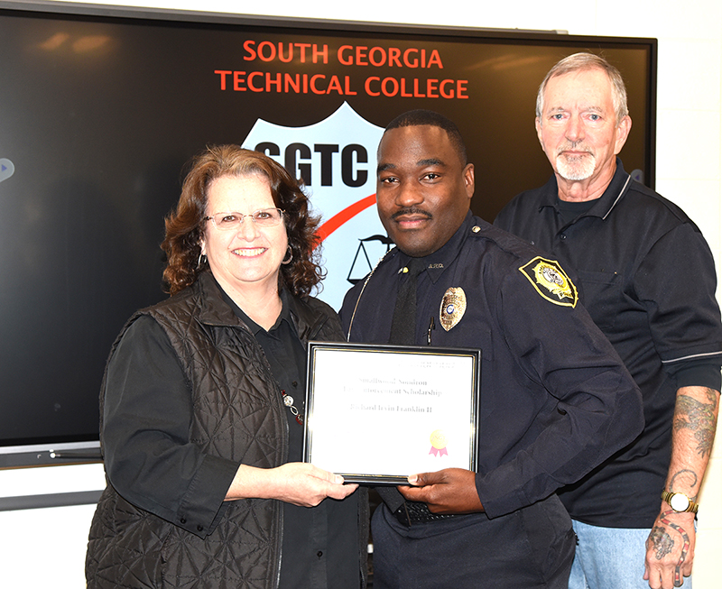 Richard Franklin awarded Smallwood-Sondron Law Enforcement Academy ...
