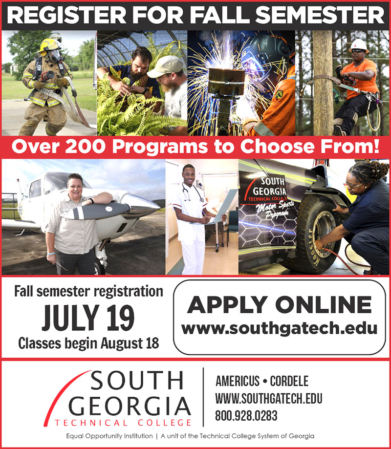 South Georgia Technical College fall semester registration underway - Americus Times-Recorder ...