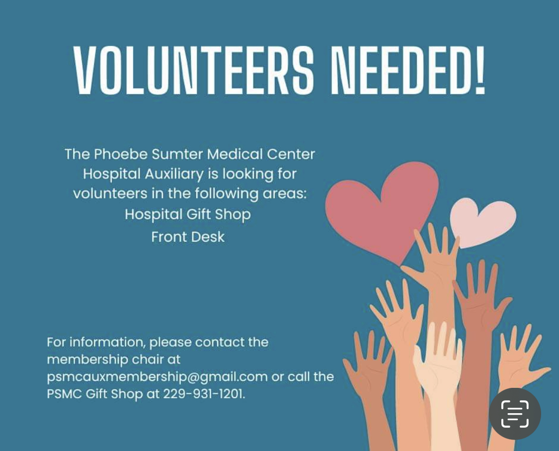 Volunteers needed at Phoebe Sumter Medical Center | Americus Times-Recorder