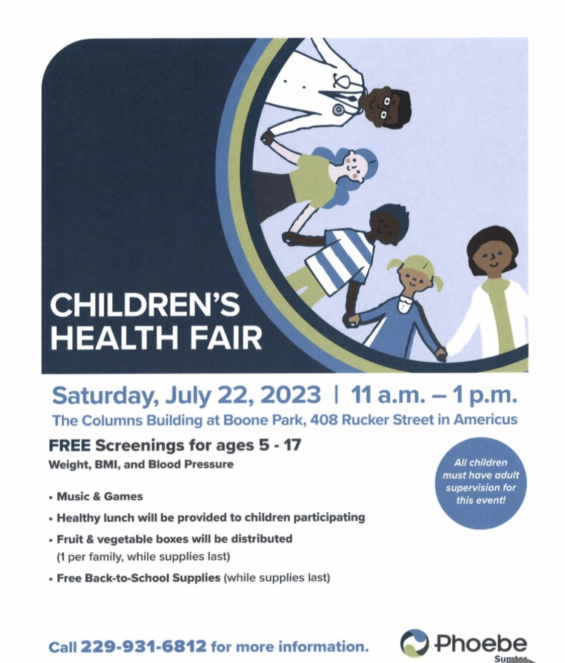 Phoebe Sumter Medical Center to host annual Children’s Health Fair this ...
