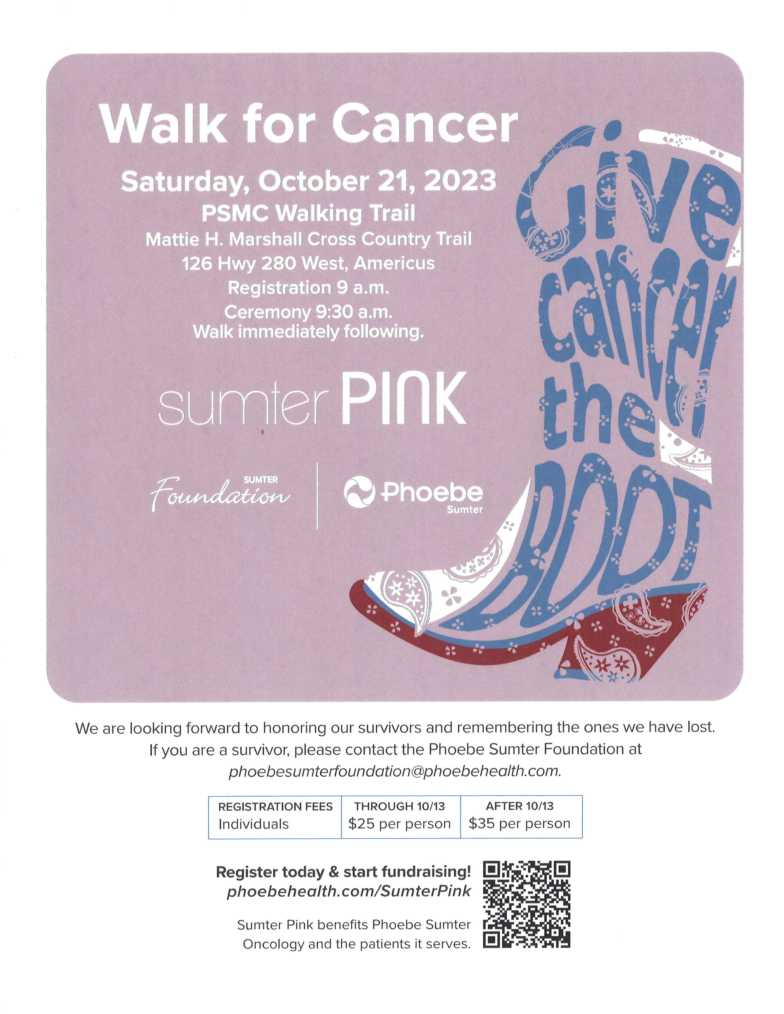 Sumter Pink Walk to take place Saturday, October 21 - Americus Times ...